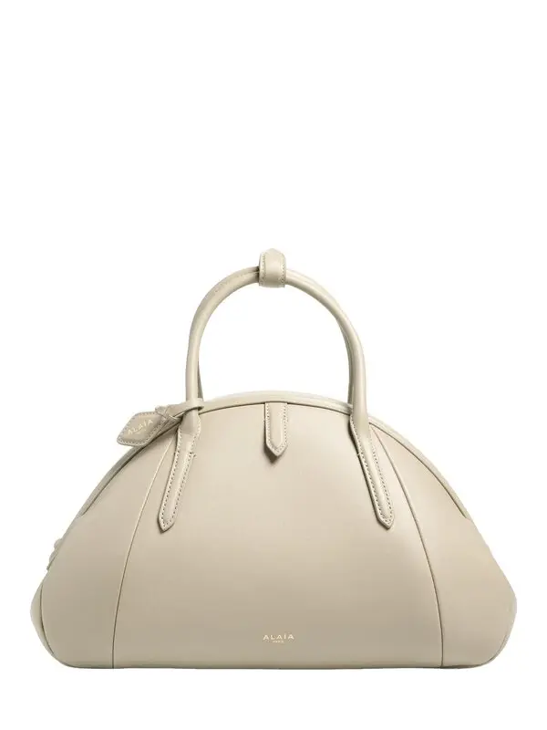 Alaïa Small Leather Top Handle Bag - Beige Grise