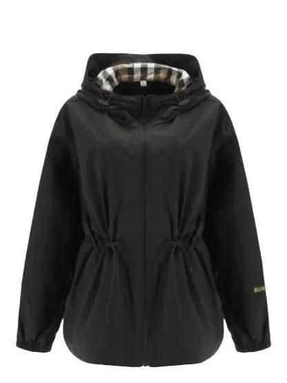 Burberry Birley Drawstring Hooded Jacket - Black