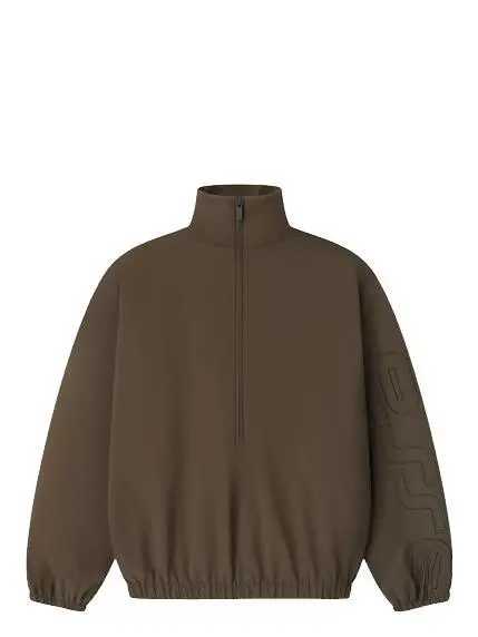 Fear Of God Essentials Active Trace Half Zip Track Jacket - Brown