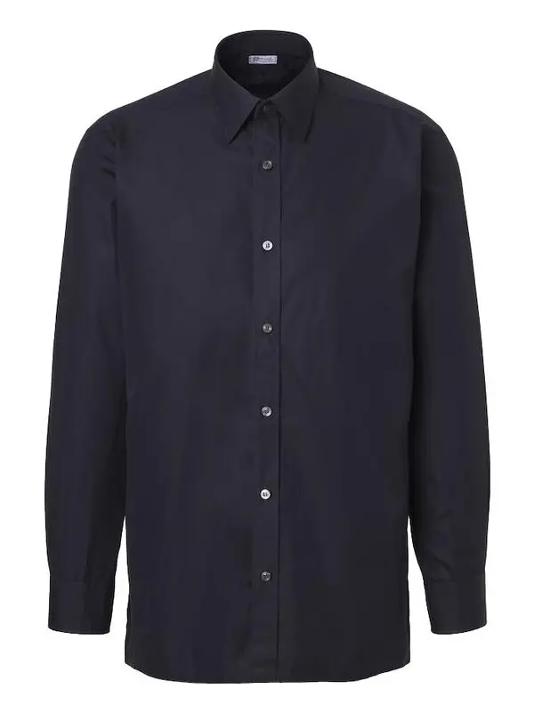 Charvet Cotton Poplin Shirt - Black