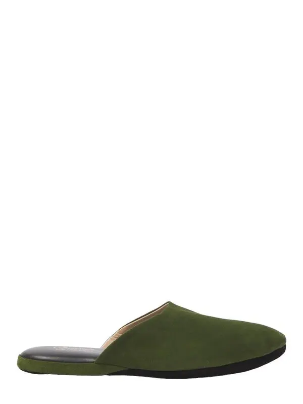 Charvet Suede Slippers - Green