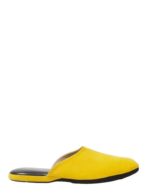 Charvet Suede Slippers - Yellow