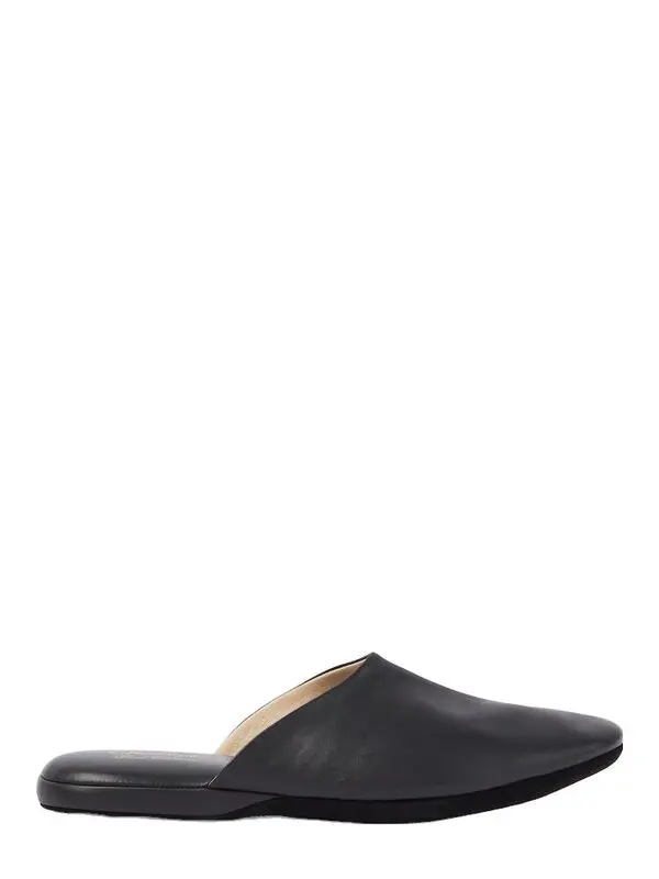 Charvet Leather Slipper - Black