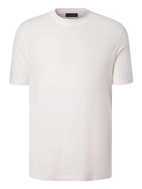 Thom Sweeney Linen-blend T-shirt - White
