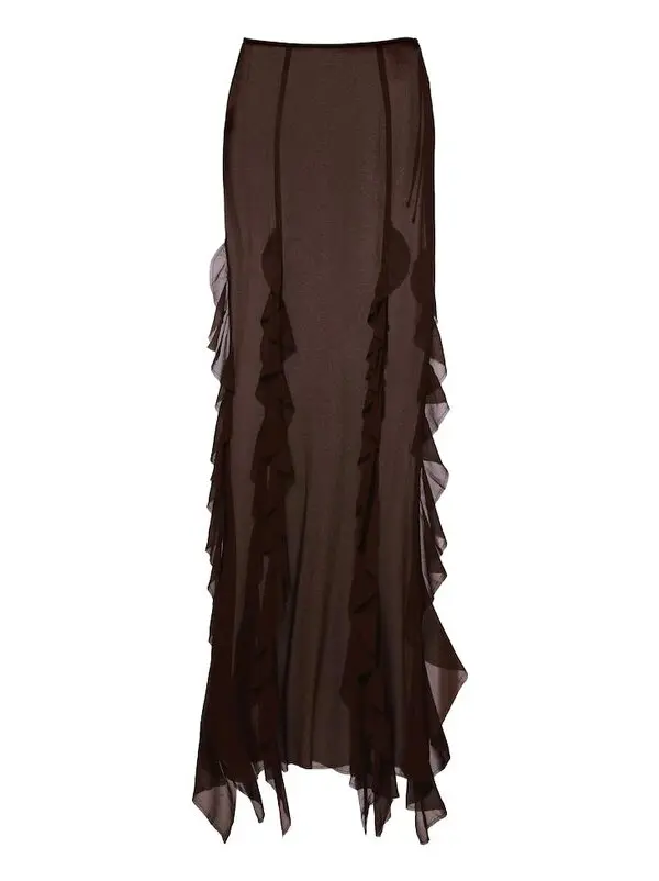 BANANHOT Ora Maxi Skirt - Brown