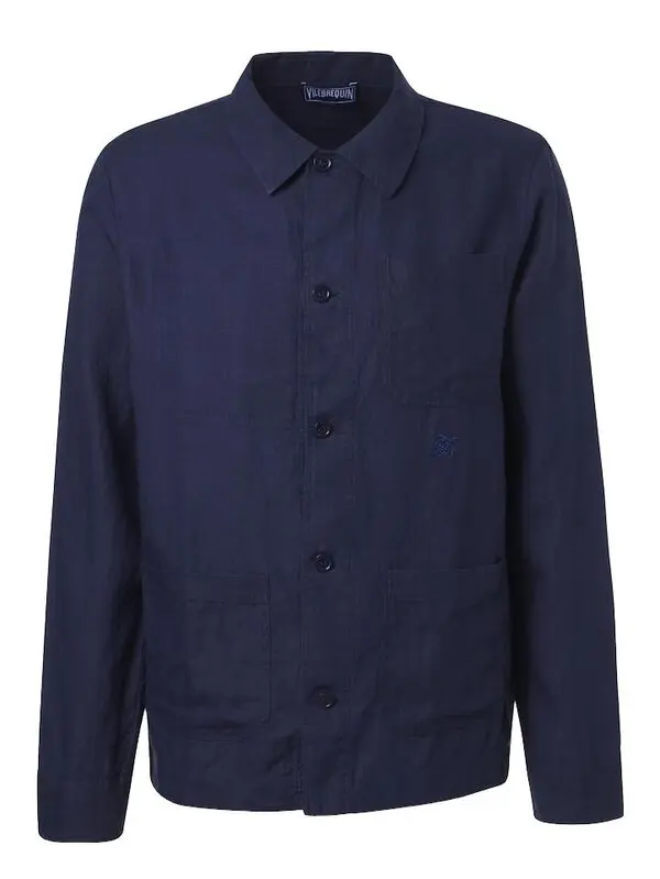Vilebrequin Linen Overshirt - Blue