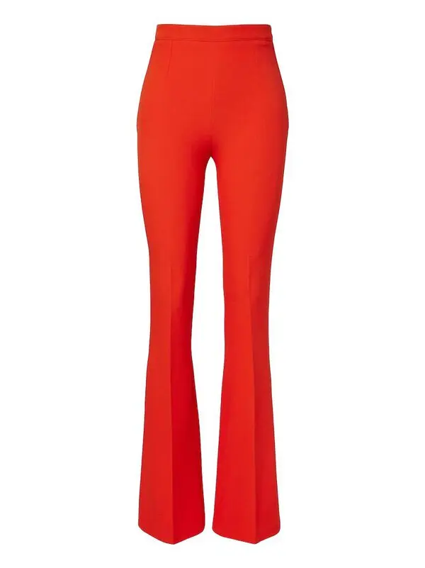 Safiyaa Alexa Crêpe Flare Pants - Red
