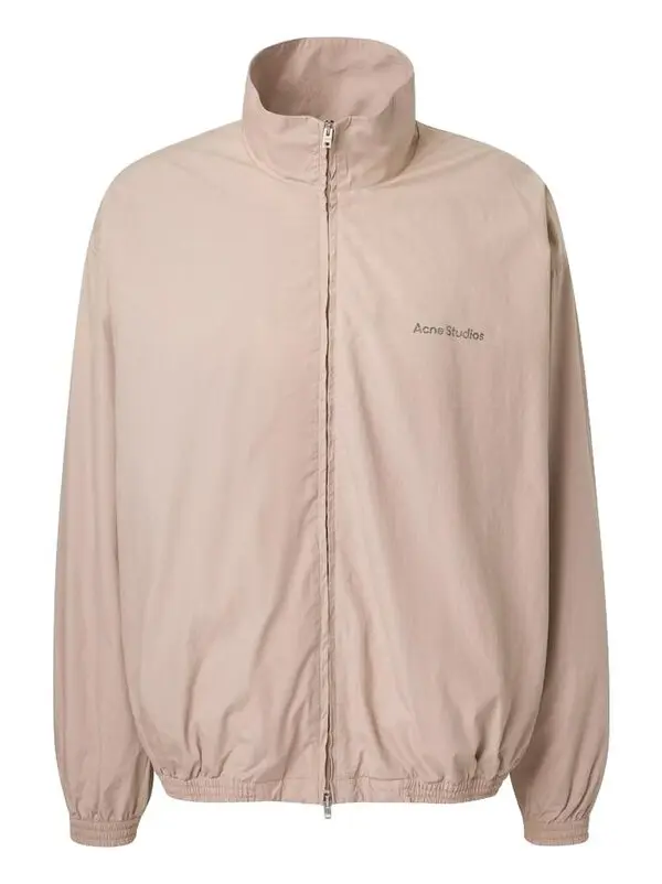 Acne Studios Logo Cotton Poplin Blouson Jacket - Beige