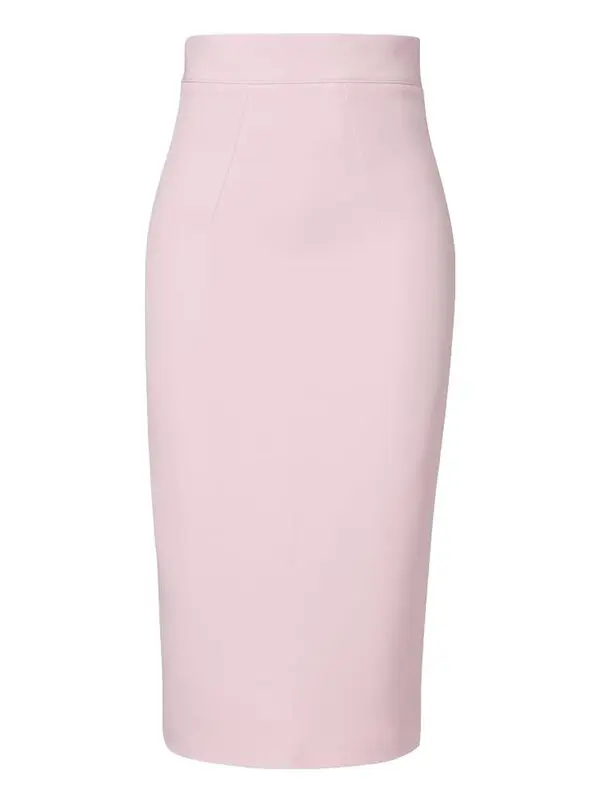 Safiyaa Hokuku Crepe Pencil Skirt - Pink