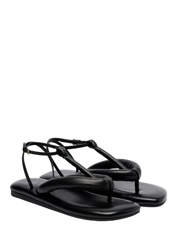 Givenchy Leather Boudoir Thong Sandals - Black