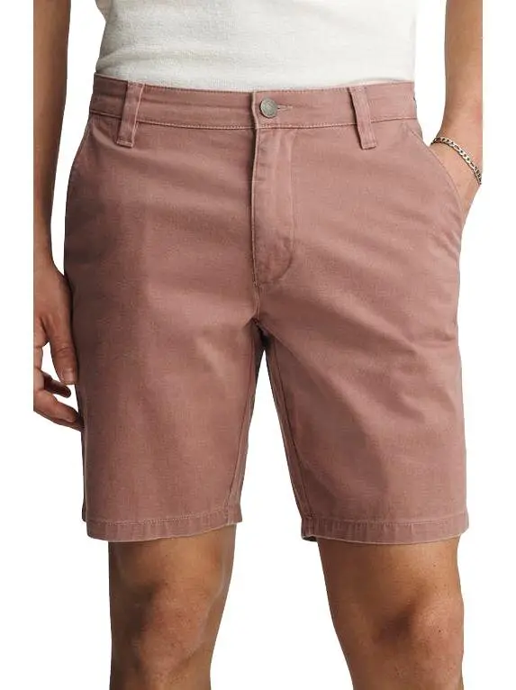 MAVI Noah Flat Front Stretch Twill Shorts - Rose Vintage Colored