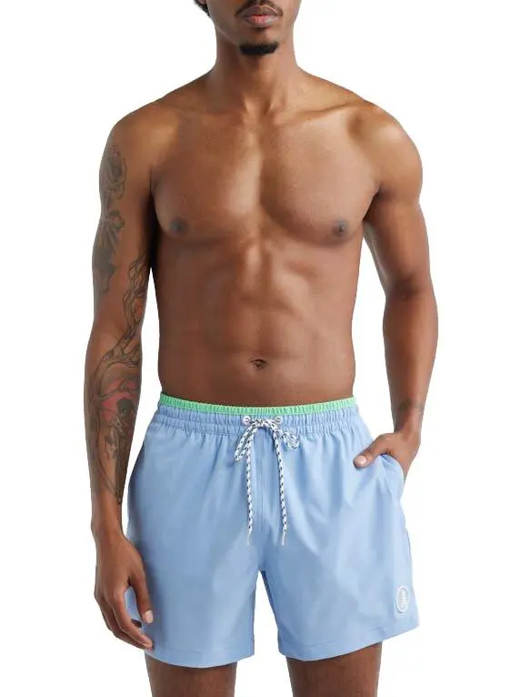 CHUBBIES 5.5-inch Swim Trunks - Dusty Blue