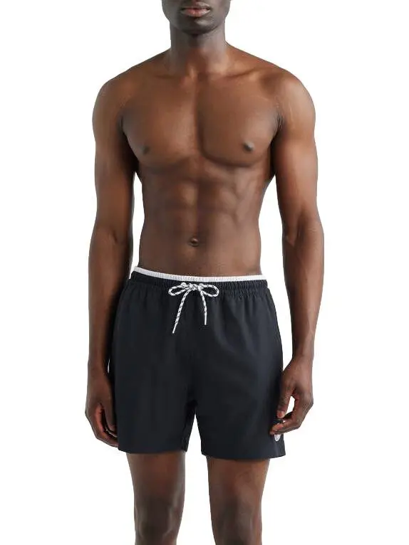 CHUBBIES 5.5-inch Swim Trunks - Black - Solid