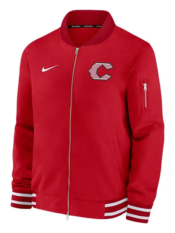 Nike Cincinnati Reds City Connect Mlb Bomber Jacket - Red
