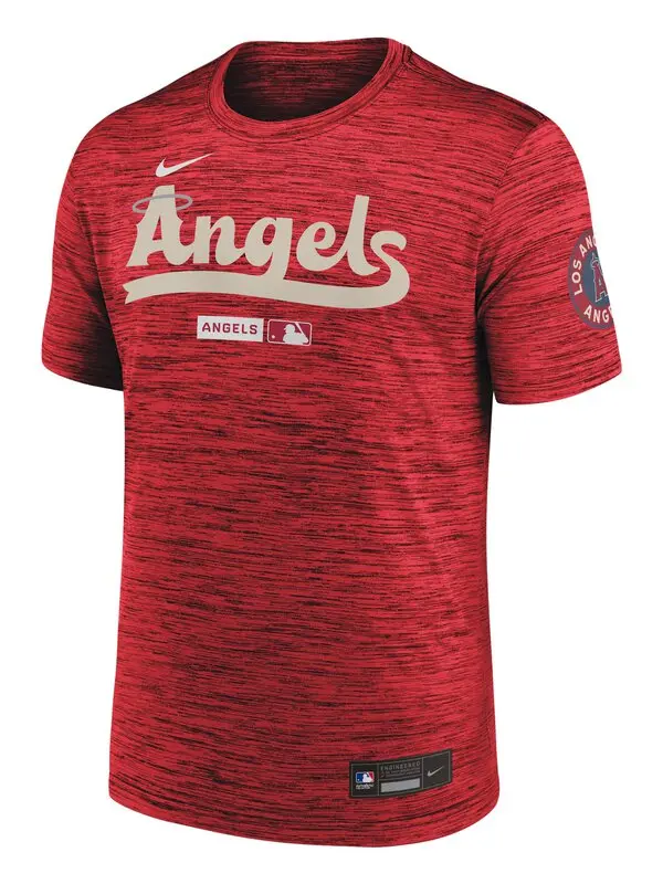 Nike Los Angeles Angels City Connect Velocity Dri-fit Mlb T-shirt - Red