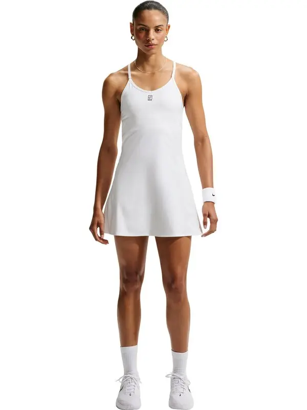 Nike Dri-fit Advantage Tennis Dress - White
