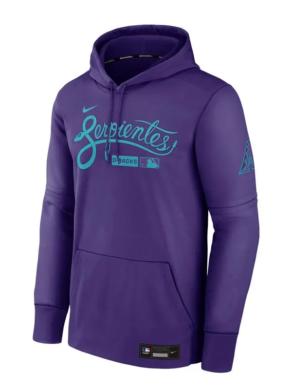 Nike Arizona Diamondbacks City Connect Therma Mlb Pullover Hoodie - Purple