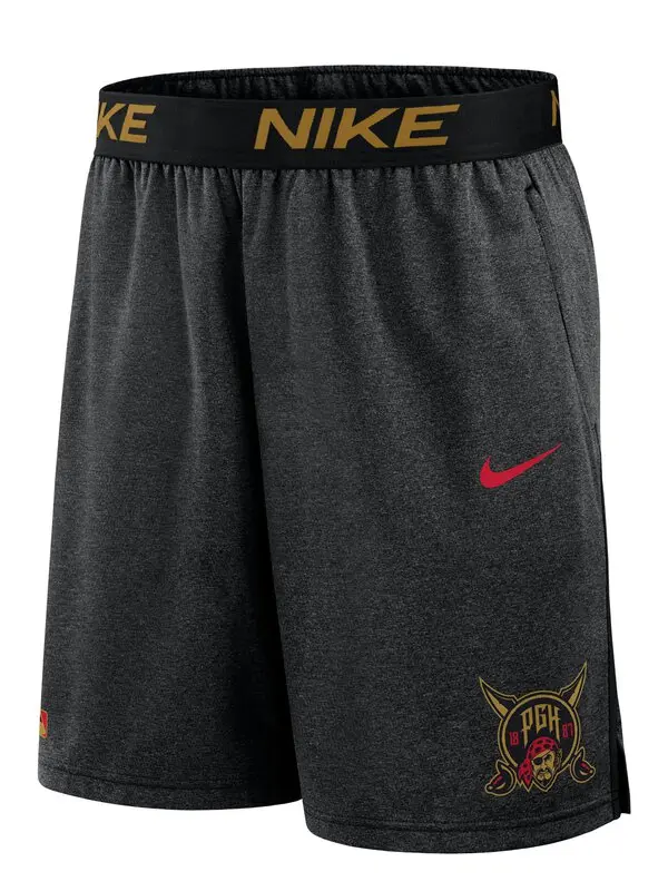 Nike Pittsburgh Pirates City Connect Dri-fit Mlb Shorts - Black