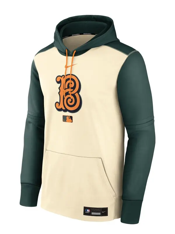 Nike Baltimore Orioles Authentic Collection City Connect Therma Mlb Pullover Hoodie - Brown