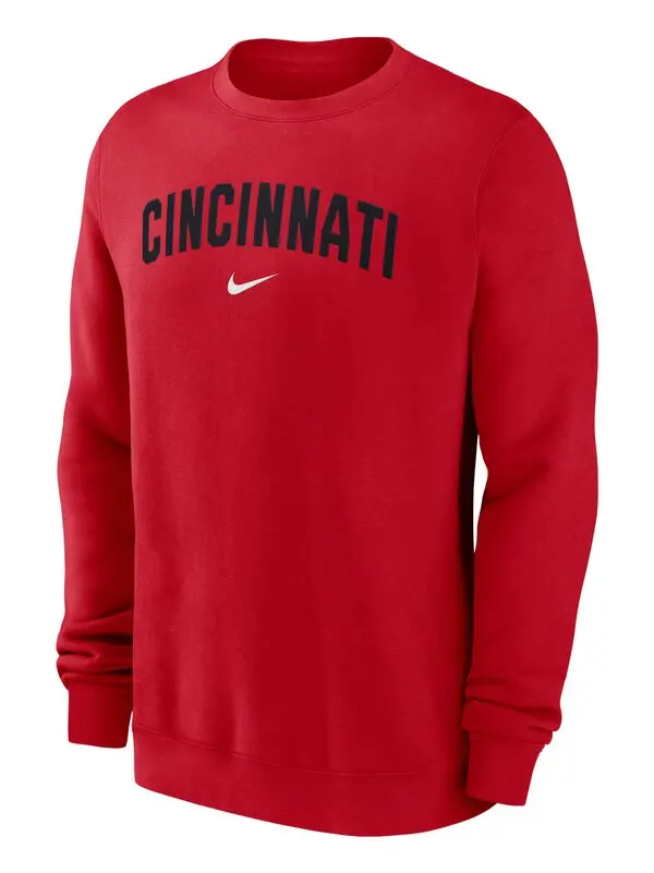 Nike Cincinnati Reds Mlb Pullover Crew - Red