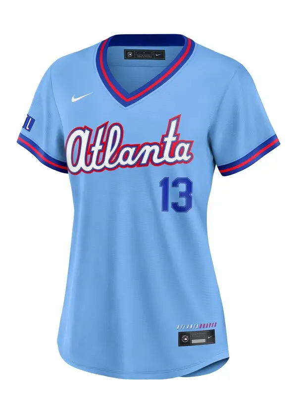 Nike Ronald Acuã±a Jr. Atlanta Braves City Connect Mlb Stadium Jersey - Blue