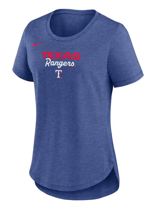 Nike Texas Rangers Arched Team Name Mlb T-shirt - Blue