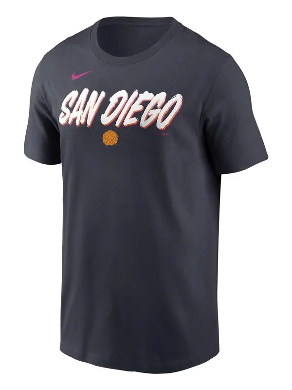 Nike San Diego Padres City Connect Wordmark Mlb T-shirt - Black