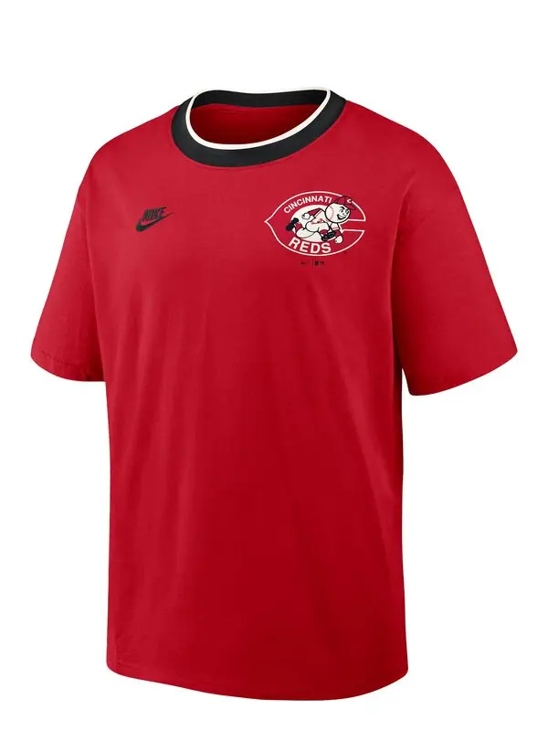 Nike Cincinnati Reds Cooperstown Ringer Mlb T-shirt - Red