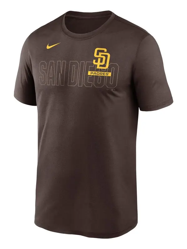 Nike San Diego Padres Knockout Team Legend Dri-fit Mlb T-shirt - Brown