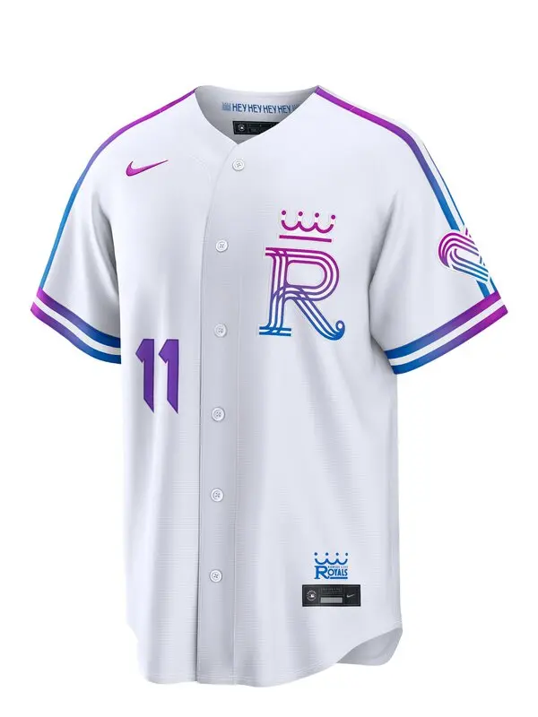 Nike Maikel Garcia Kansas City Royals City Connect Mlb Stadium Jersey - White