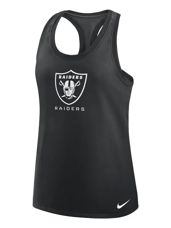 Nike Las Vegas Raiders Dri-fit Nfl Racerback Tank Top - Black