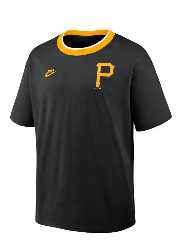 Nike Pittsburgh Pirates Cooperstown Ringer Mlb T-shirt - Black