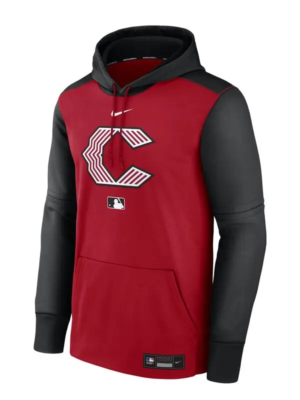Nike Mlb Cincinnati Reds City Connect Therma Pullover Hoodie - Red