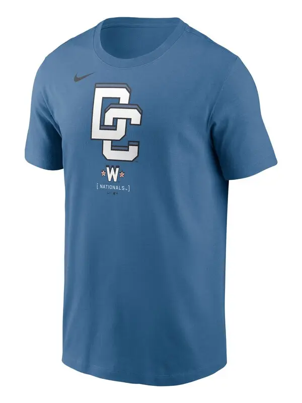 Nike Washington Nationals City Connect Large Logo Mlb T-shirt - Blue
