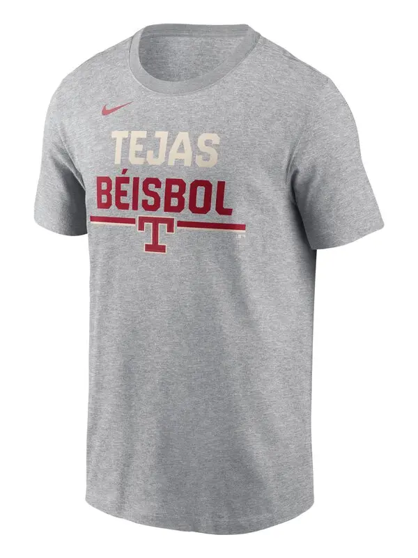 Nike Texas Rangers Stacked City Connect Mlb T-shirt - Grey
