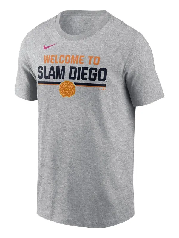 Nike San Diego Padres Stacked City Connect Mlb T-shirt - Grey