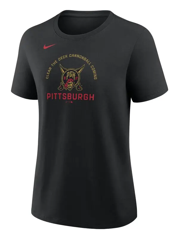Nike Pittsburgh Pirates City Connect Mlb T-shirt - Black