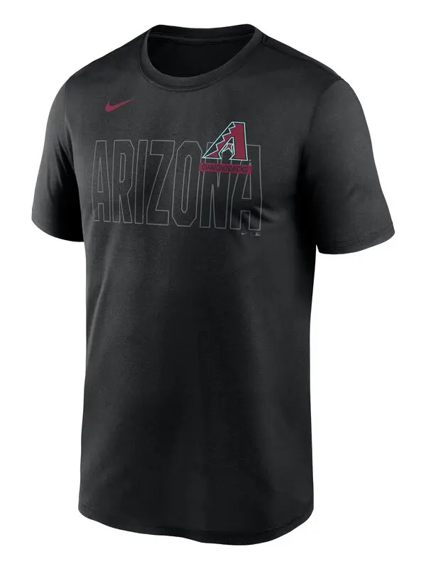 Nike Arizona Diamondbacks Knockout Team Legend Dri-fit Mlb T-shirt - Black