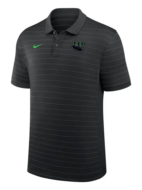 Nike Tampa Bay Rays City Connect Striped Victory Dri-fit Polo - Black
