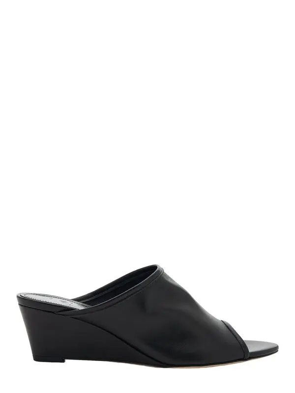 AeydĒ Suzanne Leather Mules - Black