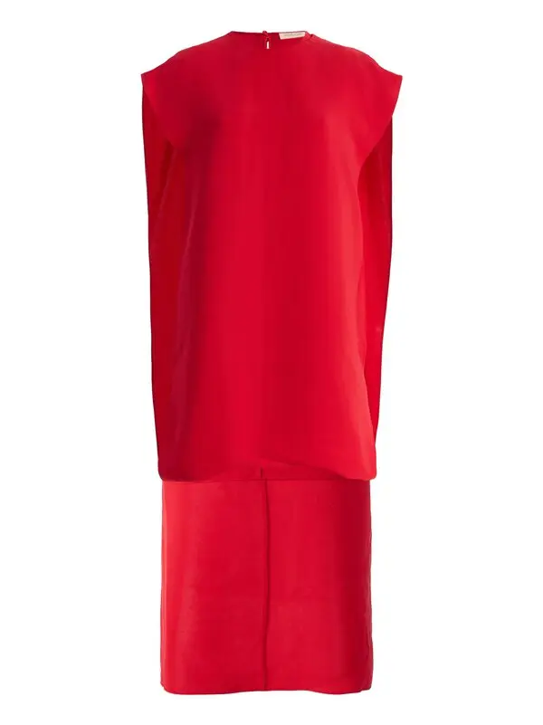 HEIRLOME Athena Silk Satin Mini Dress - Red