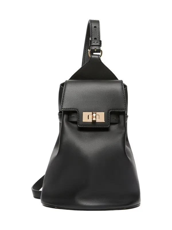 Max Mara Calfskin Margaux Backpack - Black