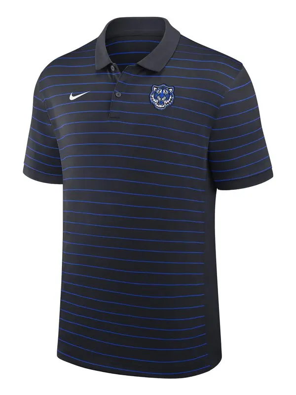 Nike Detroit Tigers City Connect Striped Victory Dri-fit Mlb Polo - Blue