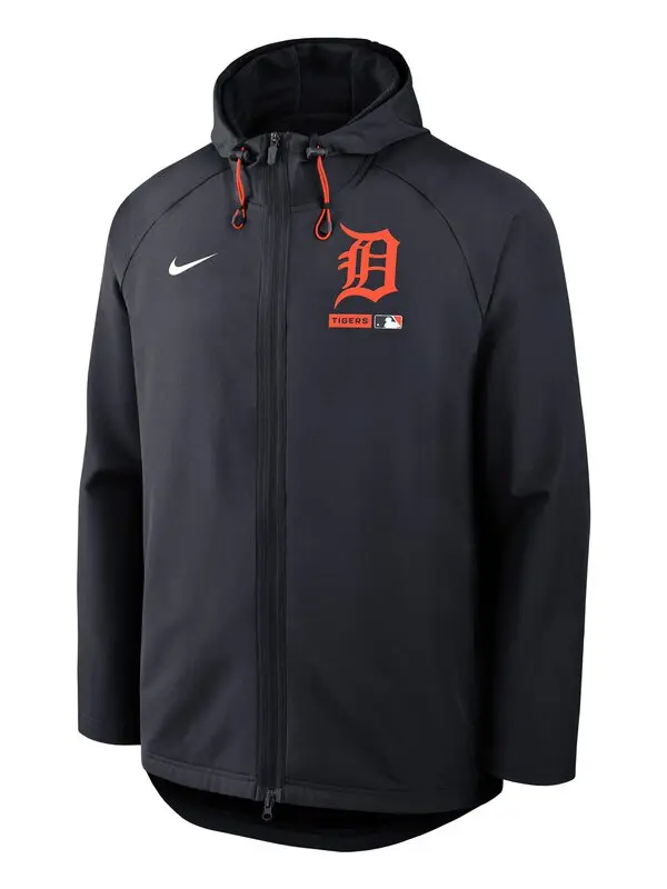 Nike Detroit Tigers Authentic Collection Therma-fit Mlb Full-zip Hooded Jacket - Blue