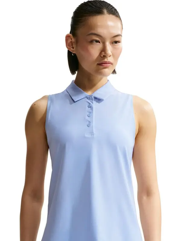 Nike Victory Dri-fit Sleeveless Polo - Blue