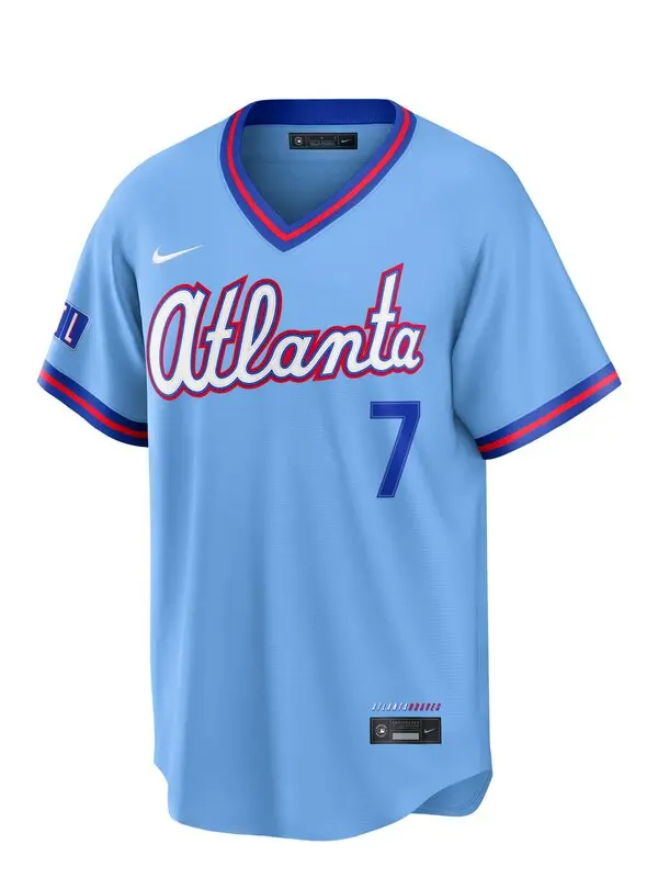 Nike Ha-seong Kim Atlanta Braves City Connect Mlb Stadium Jersey - Blue