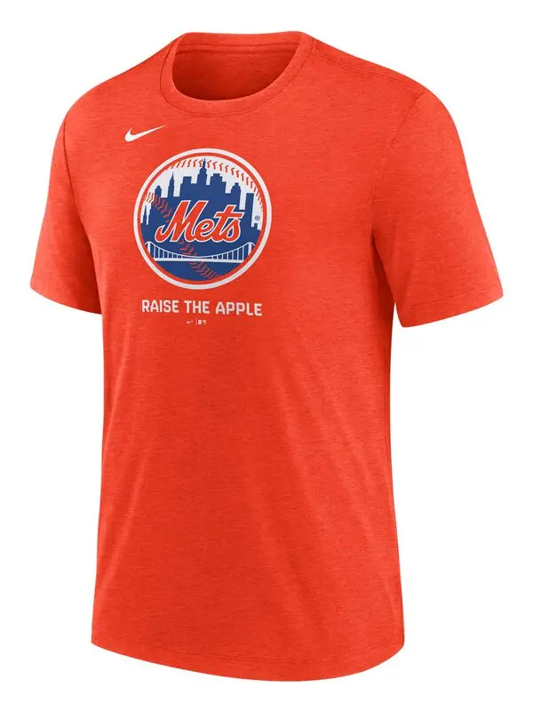 Nike New York Mets Logo Mlb T-shirt - Orange