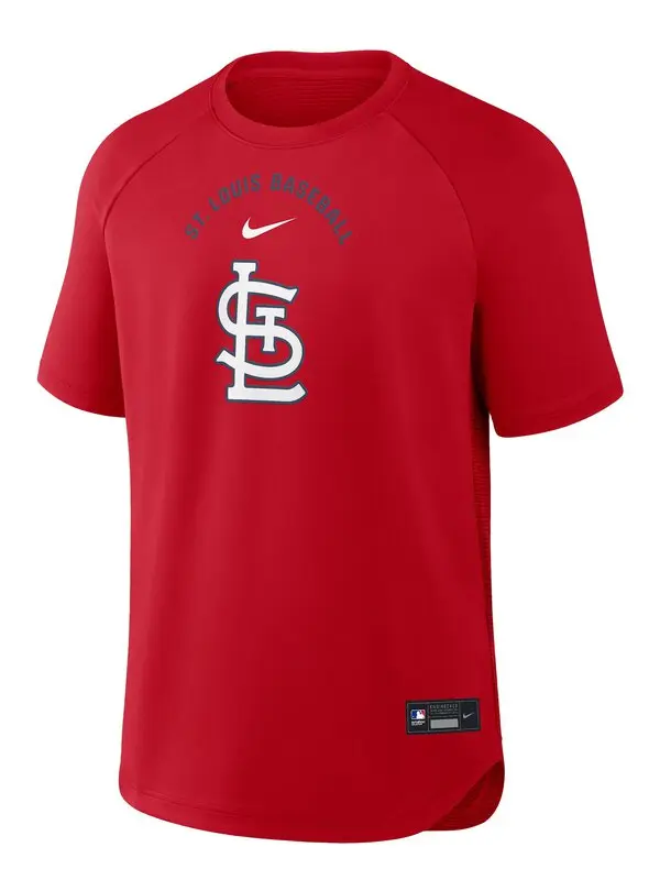 Nike St. Louis Cardinals Batting Practice Pregame Dri-fit Mlb Top - Red