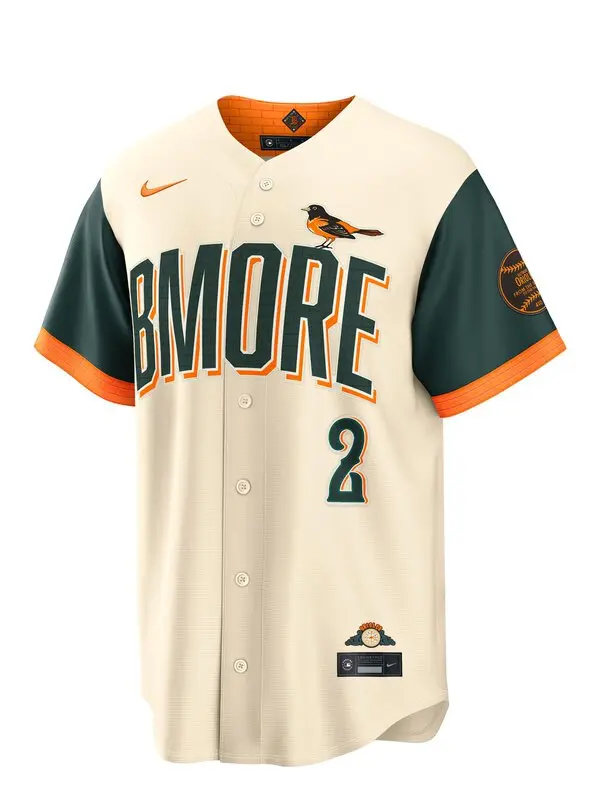 Nike Gunnar Henderson Baltimore Orioles City Connect Mlb Stadium Jersey - Brown