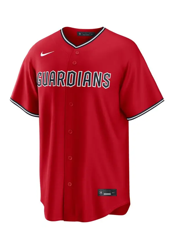 Nike Cleveland Guardians Mlb Replica Jersey - Red